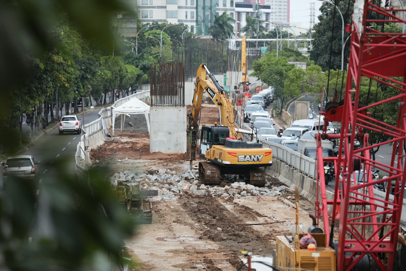 Progres Pembangunan LRT Jakarta Fase 1B Capai 42,3 Persen | Beritajakarta.id