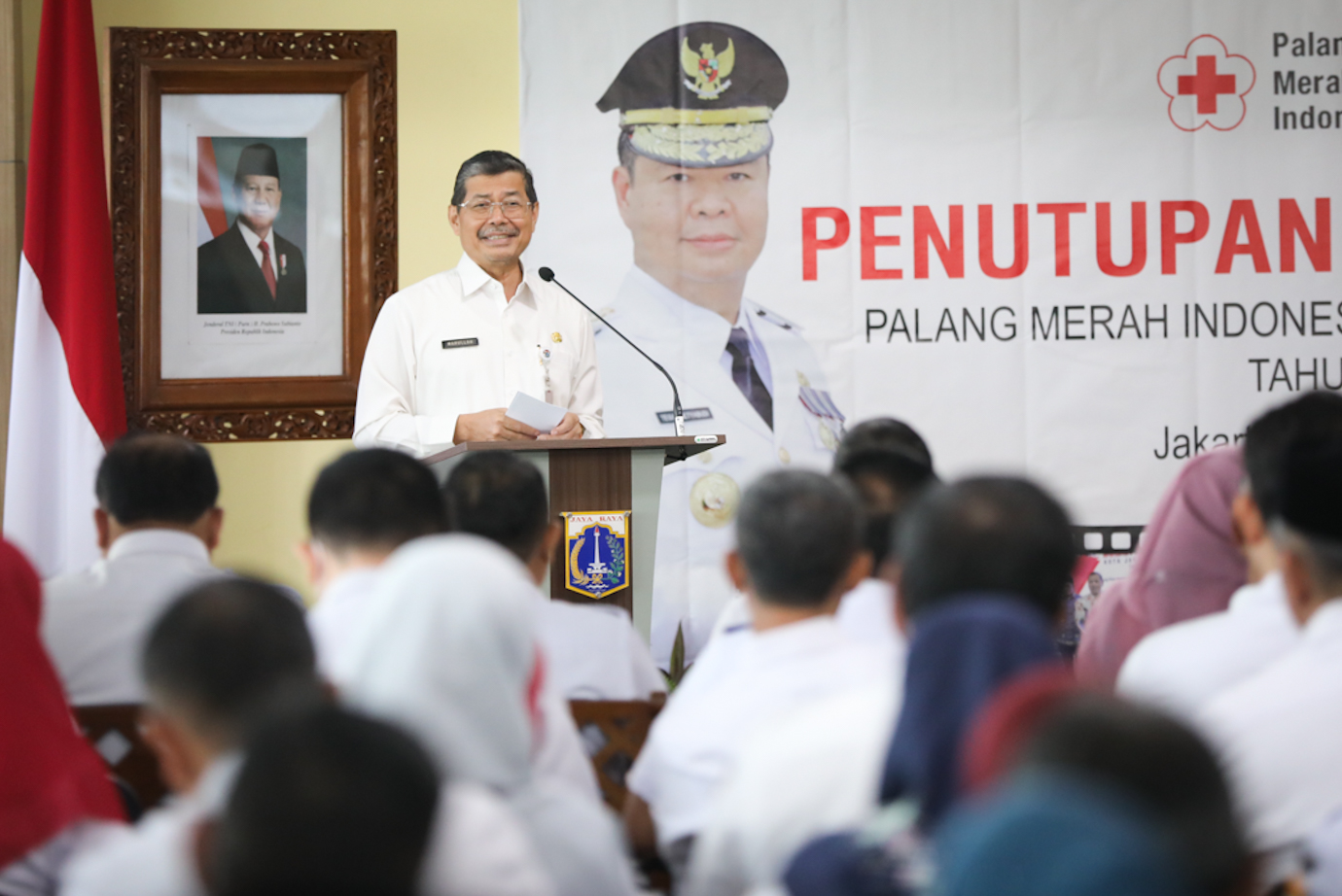 Sekda Marullah Tutup Bulan Dana PMI DKI Jakarta Tahun 2024 | Beritajakarta.id